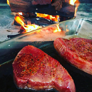 Yellowfin Tuna Steaks on the Braai | Tuna Fish Recipes | Fishwife ...